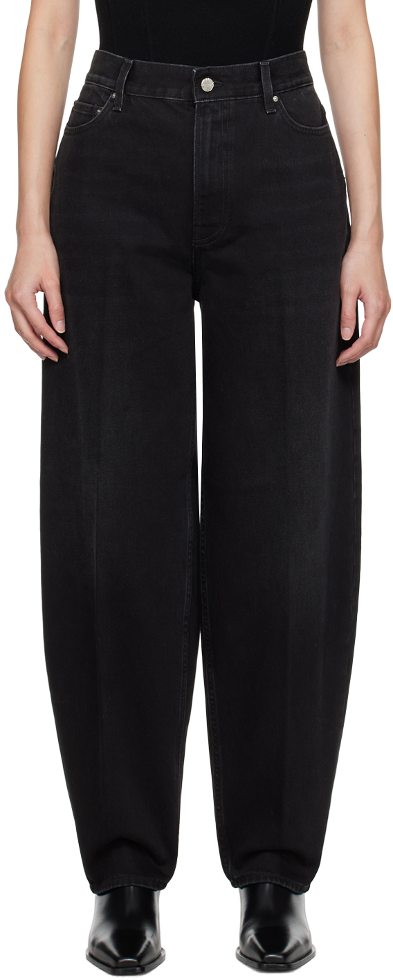 TOTEME: Black Faded Jeans | SSENSE UK