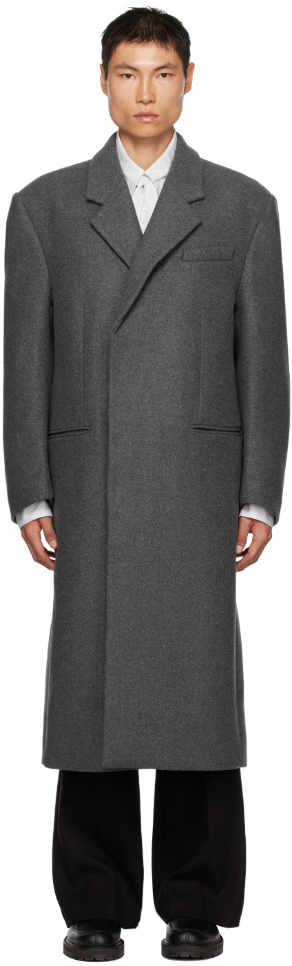Recto: Gray Oversized Coat | SSENSE UK