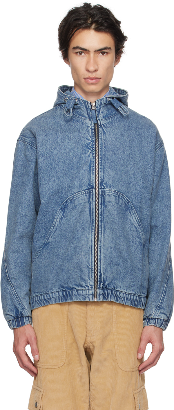 Blue Mossi Denim Jacket by Gimaguas on Sale
