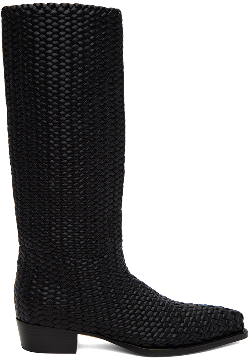 Bottega Veneta: Bottes Ripley noires | SSENSE France