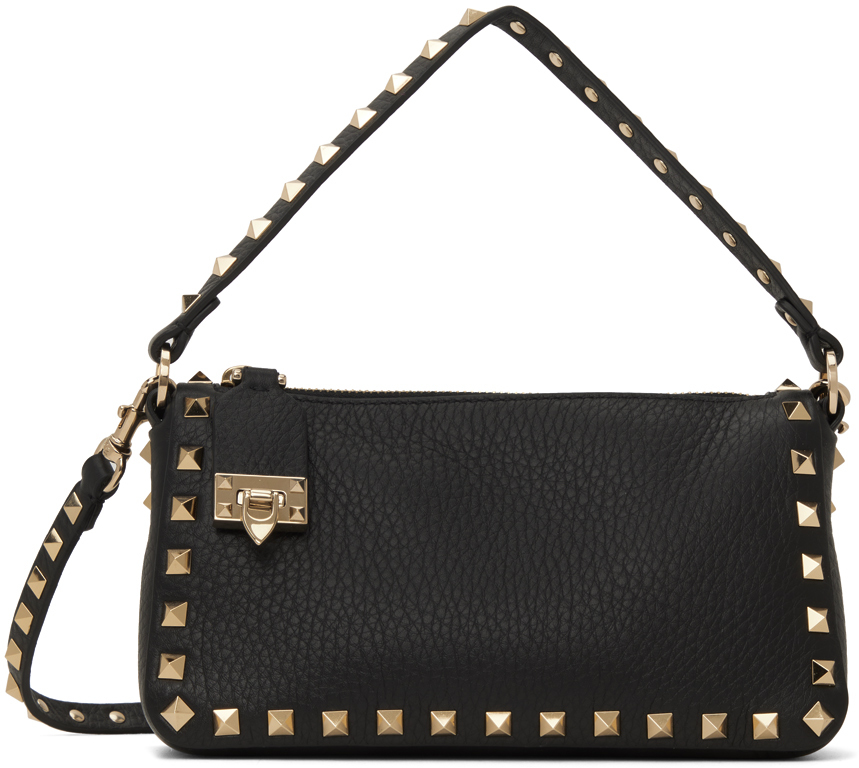 Valentino Garavani: Black Small Rockstud Bag | SSENSE
