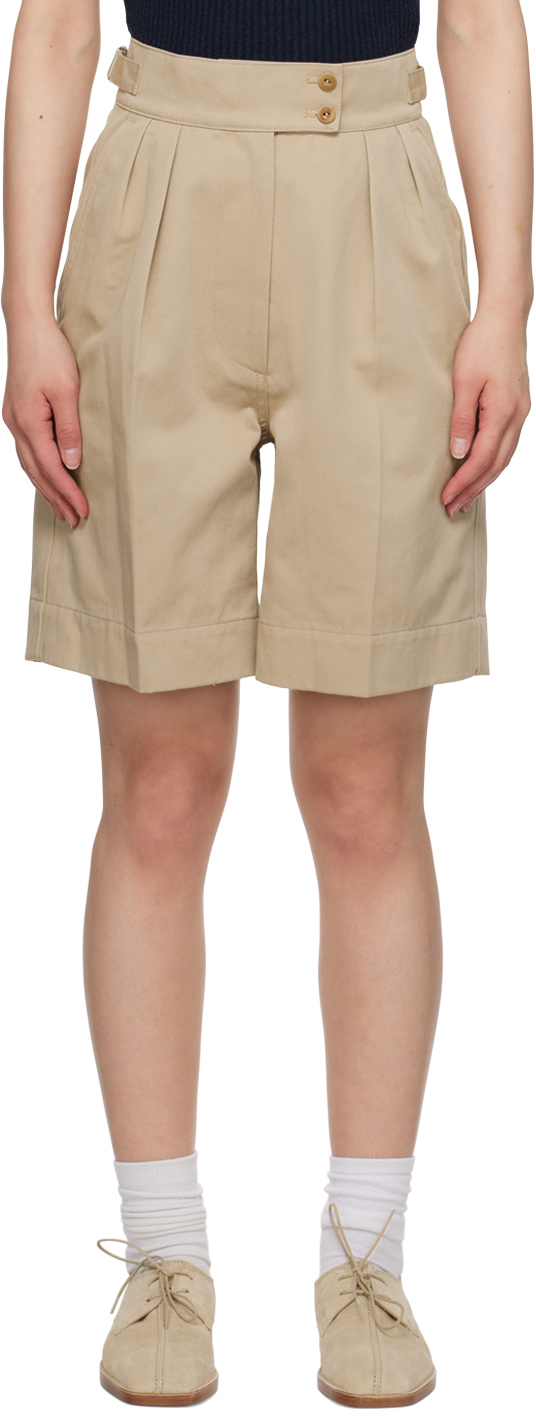 Short Heritage beige Nothing Written en solde