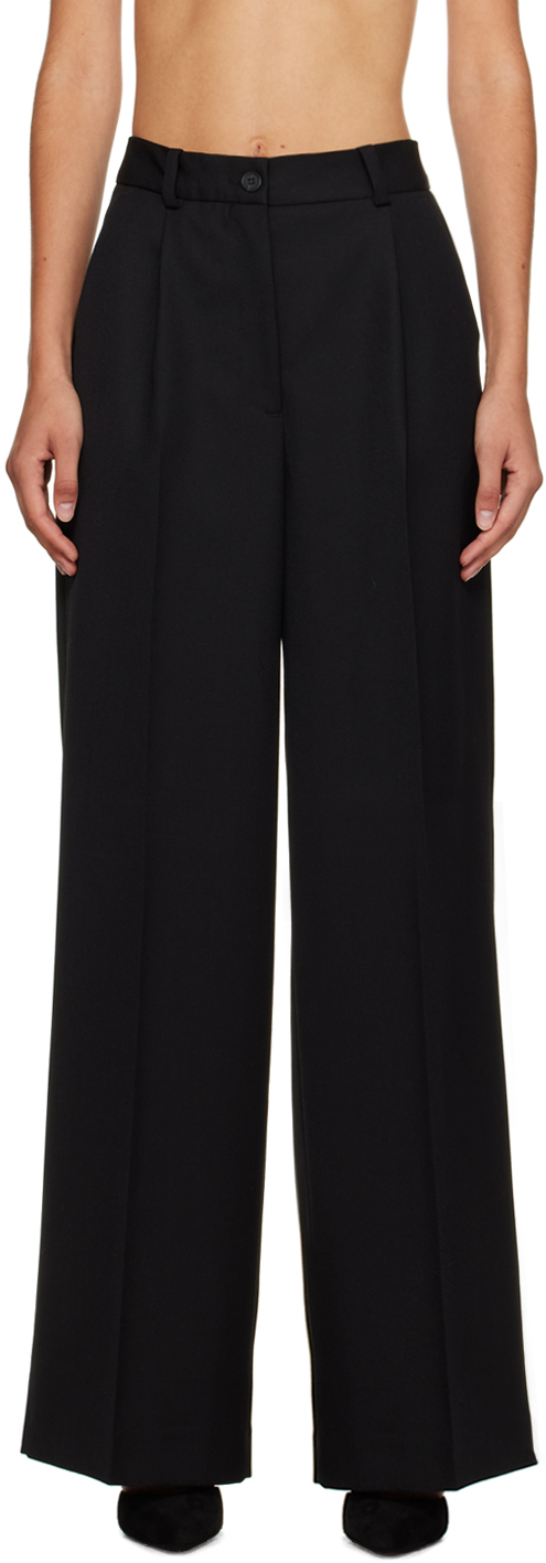 Han Kjobenhavn: Black Boxy Trousers | SSENSE