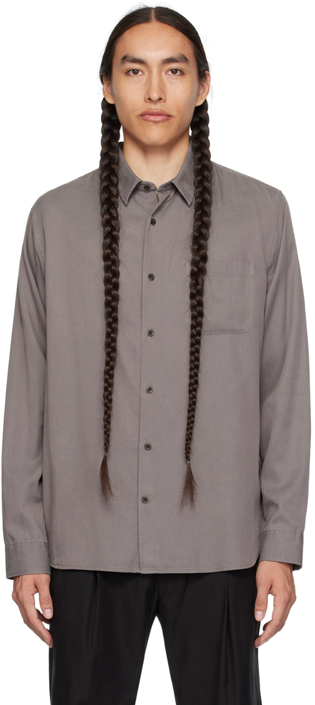 Gray Vacation Shirt by Vince on Sale