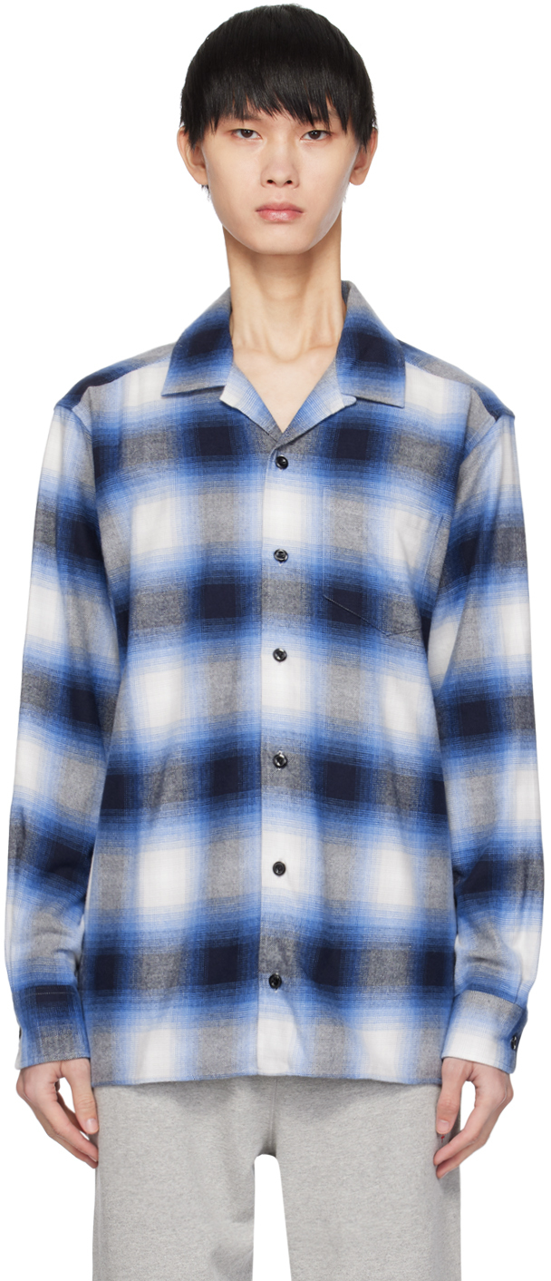 Blue Shadow Shirt by Noah on Sale
