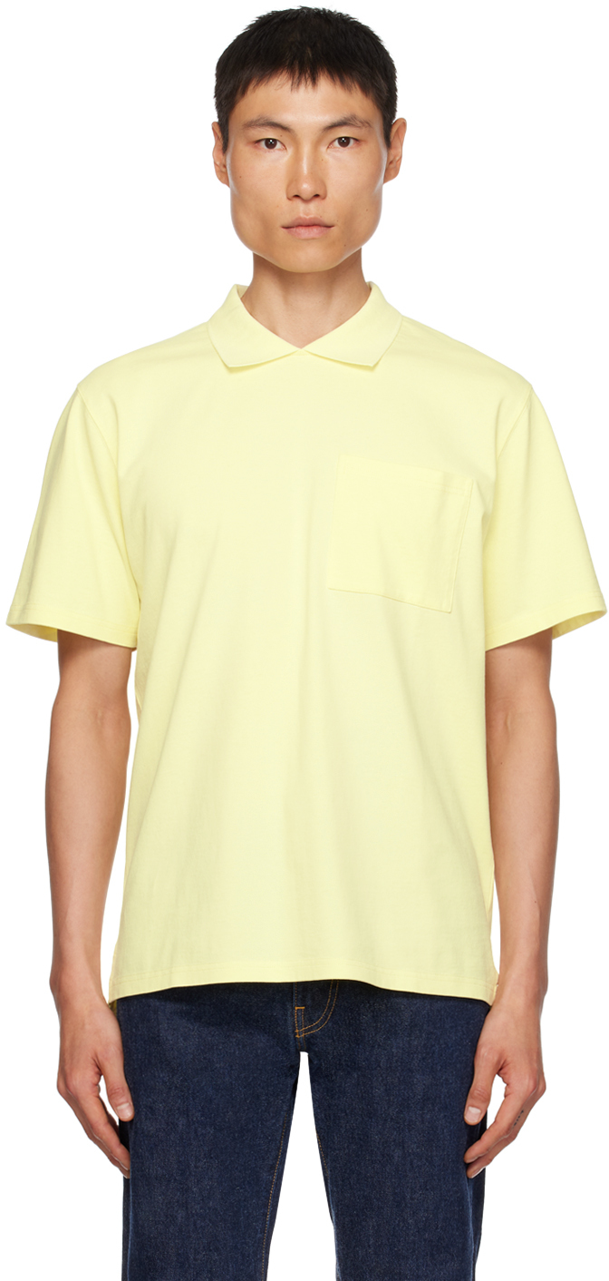 Noah: Yellow Collared Polo | SSENSE UK