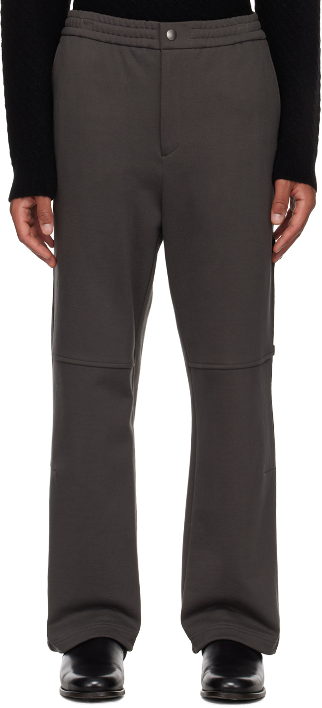 Khaki Drawstring Sweatpants by Solid Homme on Sale