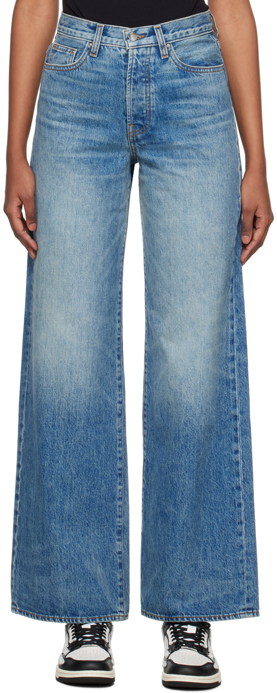 Blue Wide Jeans by AMIRI on Sale