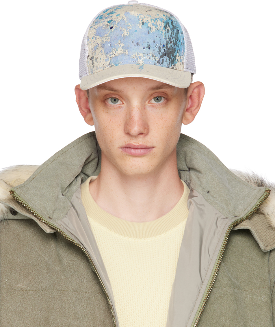Greg Lauren: Off-White Paint Splattered Cap | SSENSE
