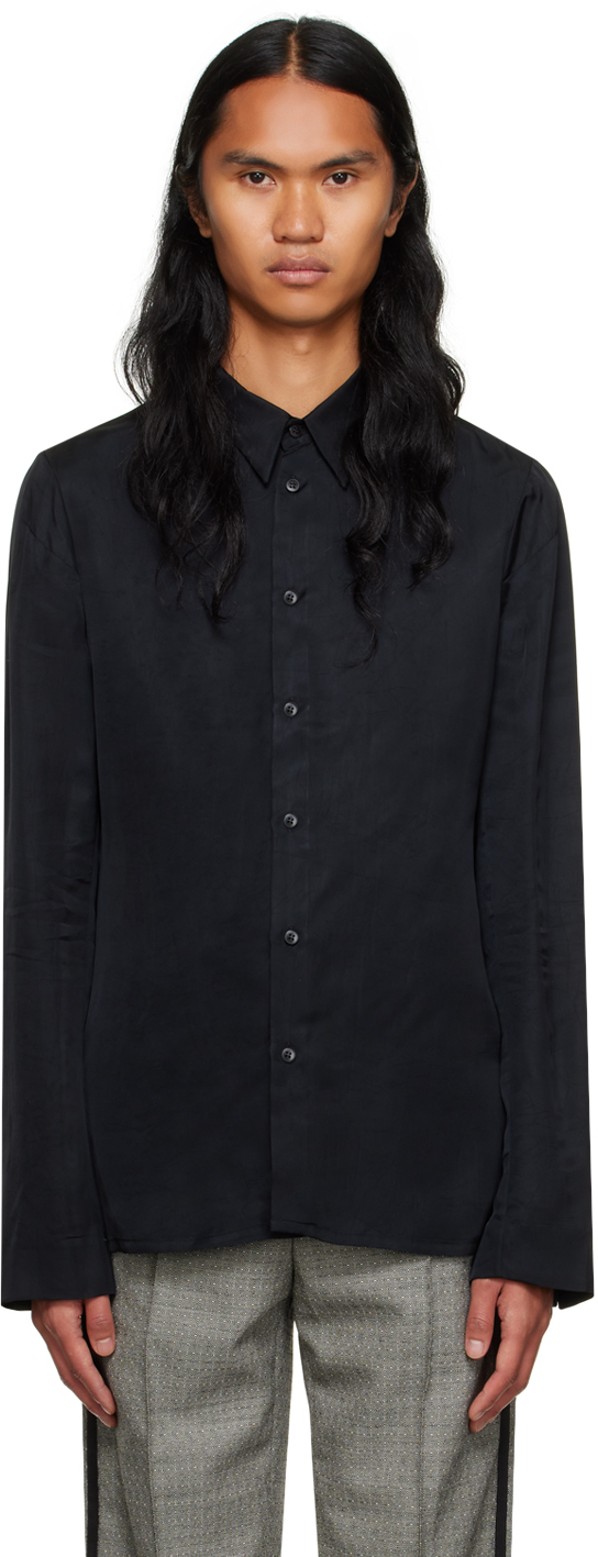 SAPIO: Black N.16 Shirt | SSENSE Canada