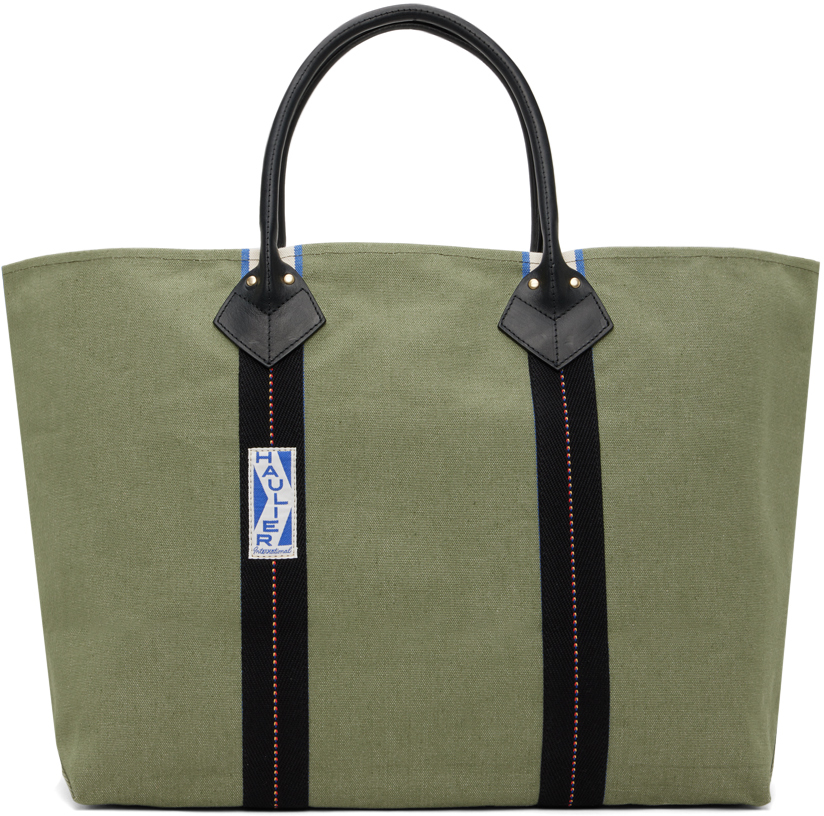 HAULIER: Khaki Medium Utility Tote | SSENSE Canada