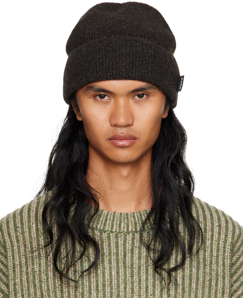 Brown Wool Beanie by HOPE on Sale