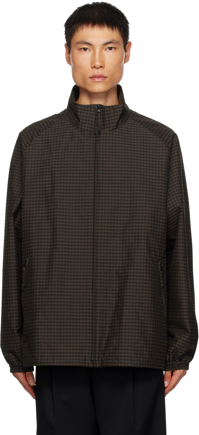 stein: Brown Check Jacket | SSENSE UK