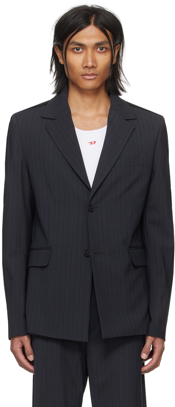 Diesel: Gray & Black J-Wire Blazer | SSENSE