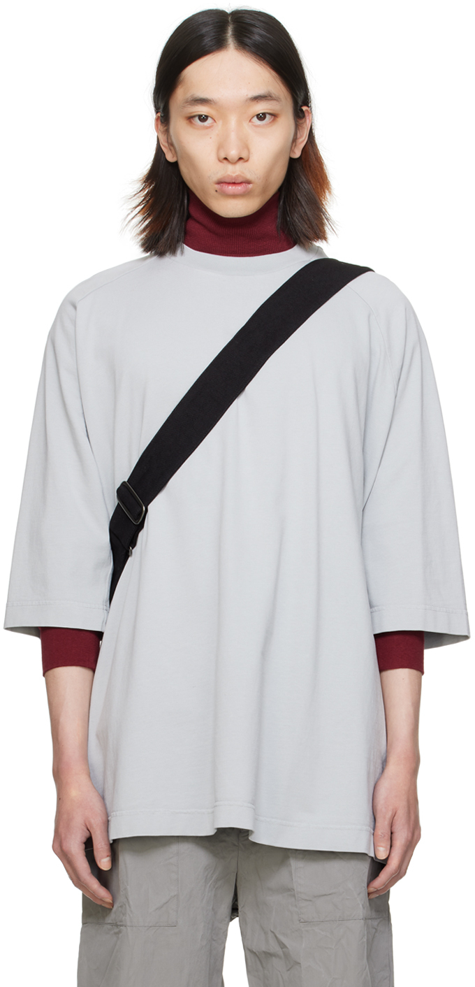 CASEY CASEY: Gray Big Rag T-Shirt | SSENSE