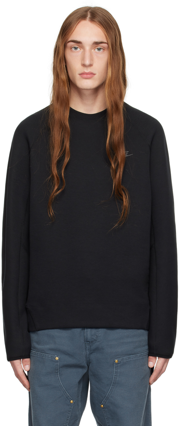 Nike: Black Raglan Sweatshirt | SSENSE