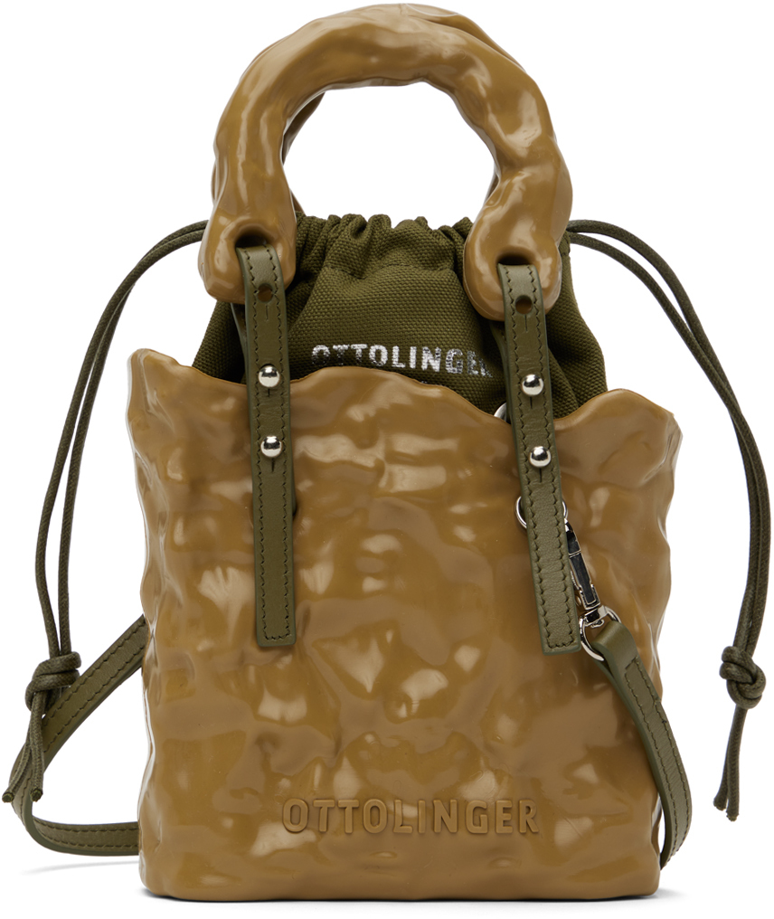 SSENSE Exclusive Khaki Signature Ceramic Bag by Ottolinger on Sale