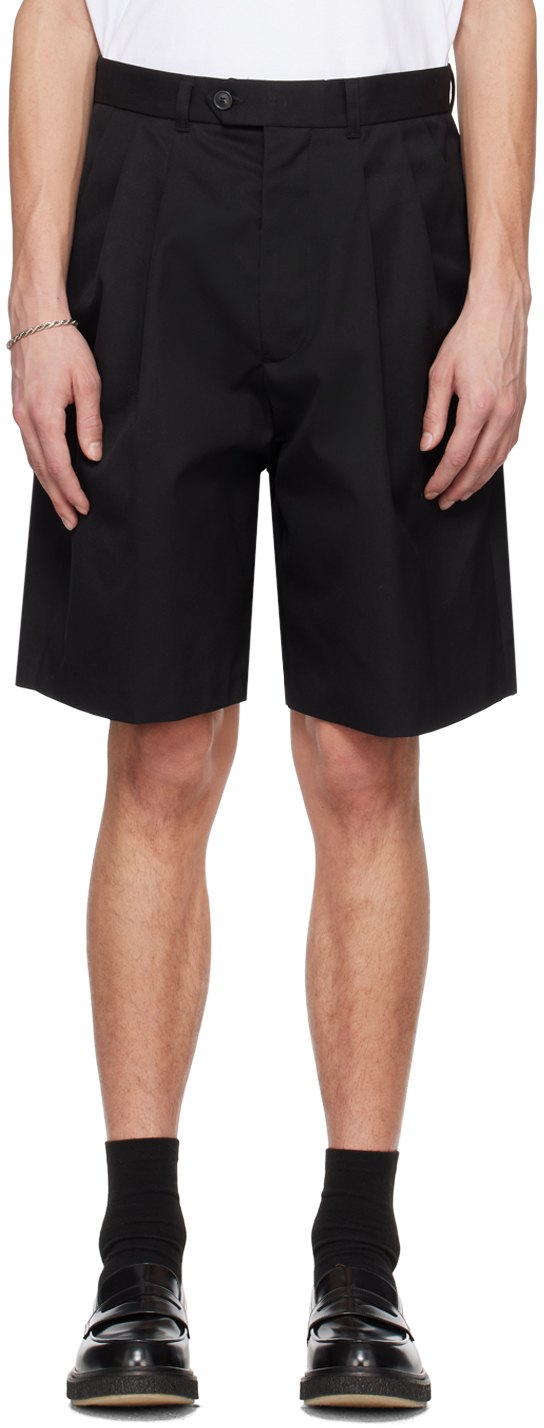 Short noir à plis Lownn en solde