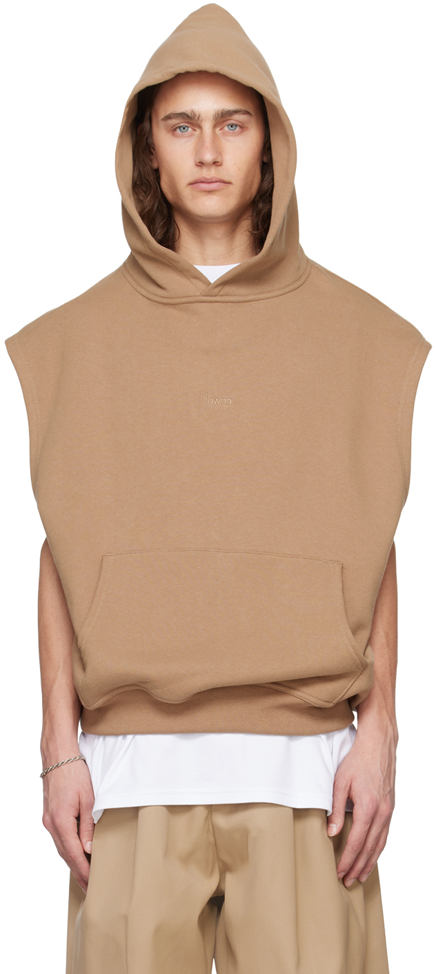 Lownn: Pull à capuche beige | SSENSE France