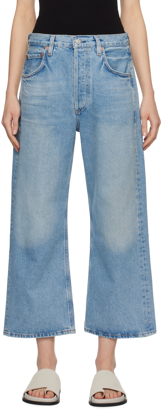 Citizens of Humanity: Blue Gaucho Jeans | SSENSE