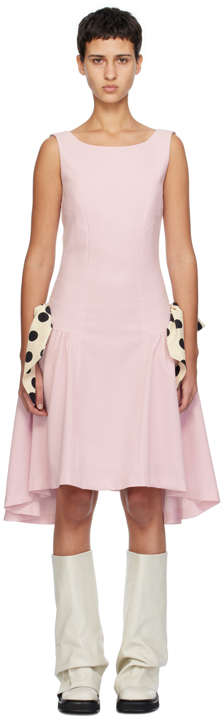 Caro Editions: Pink Margrethe Minidress | SSENSE