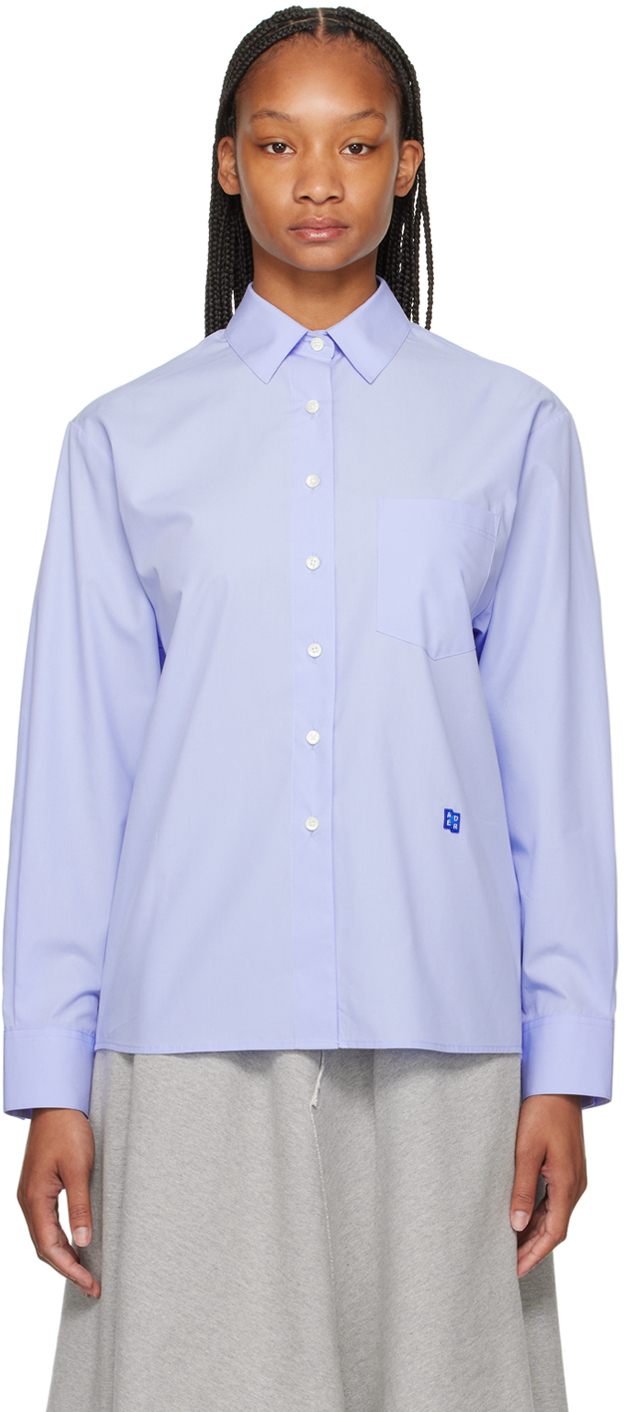 ADER error: Blue Significant TRS Tag Shirt | SSENSE UK