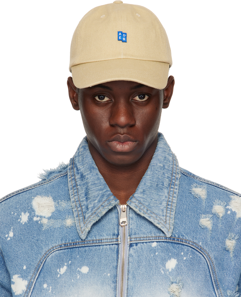ADER error: Beige Patch Cap | SSENSE UK