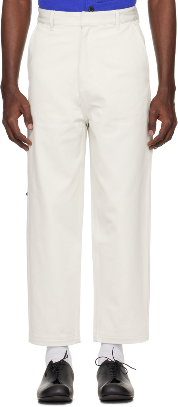 ADER error: Beige Patch Trousers | SSENSE