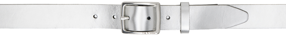 rag & bone: Silver Boyfriend Belt | SSENSE