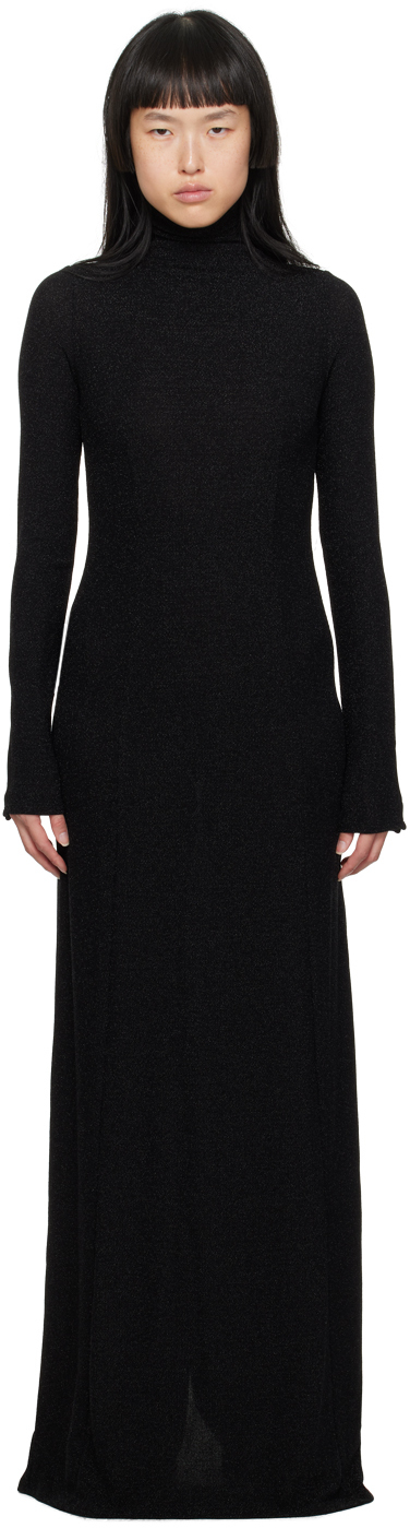 Robe longue Lilith noire rag & bone en solde