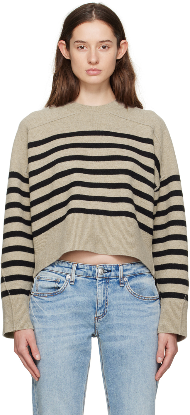 Pull Bridget beige rag & bone en solde