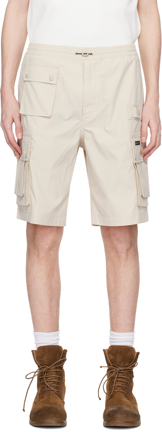 Belstaff: Beige Castmaster Shorts | SSENSE