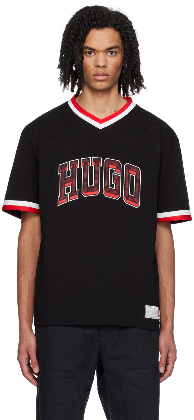 Black Relaxed-Fit T-Shirt by Hugo on Sale
