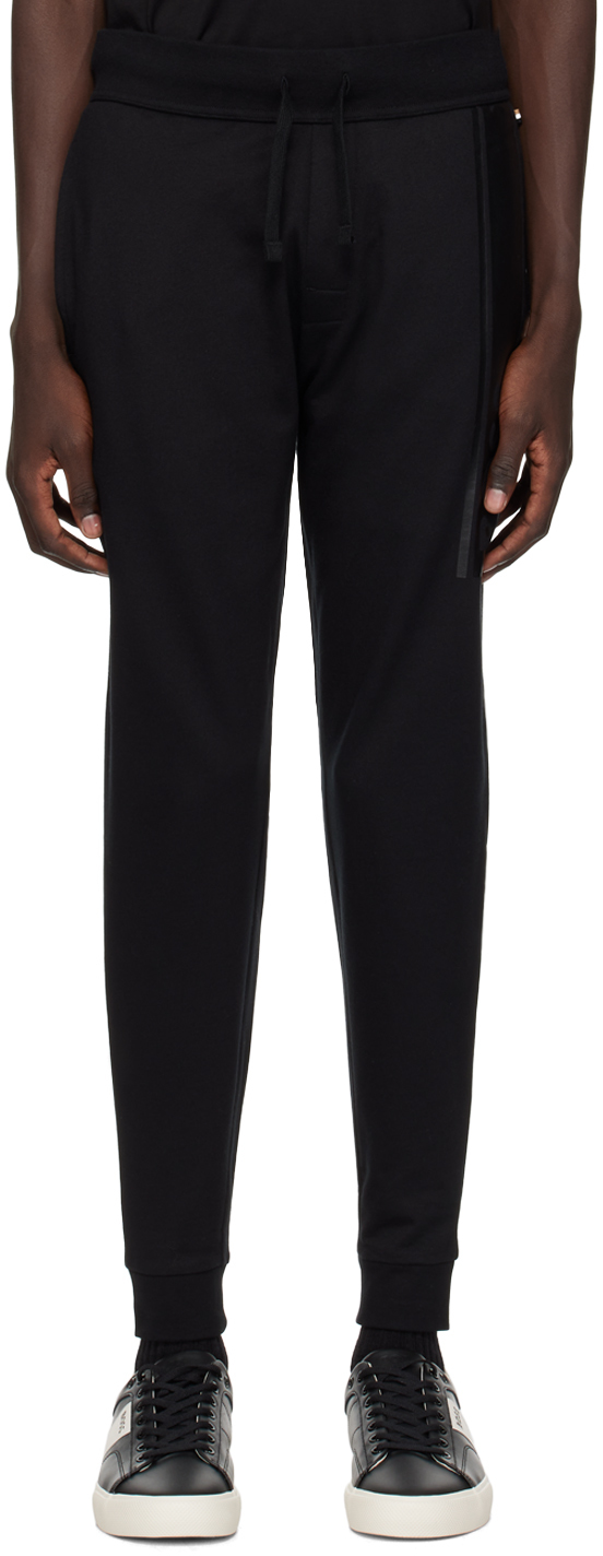 Black Printed Sweatpants by BOSS on Sale