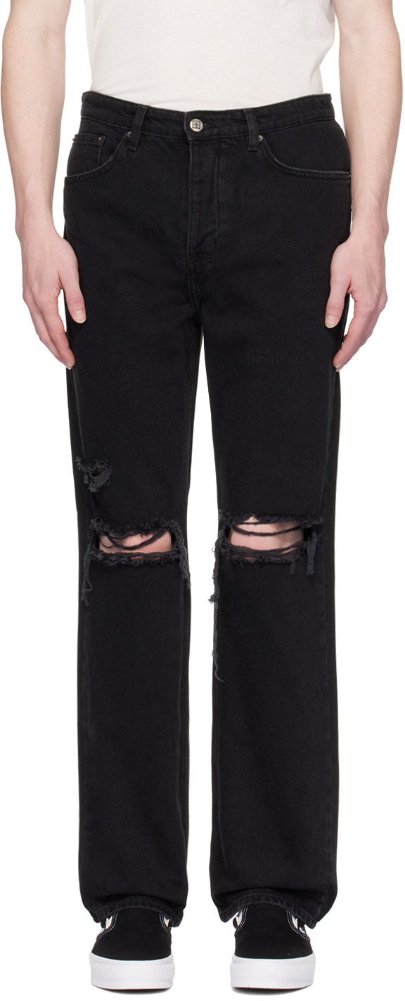 Black Anti K Jeans by Ksubi on Sale