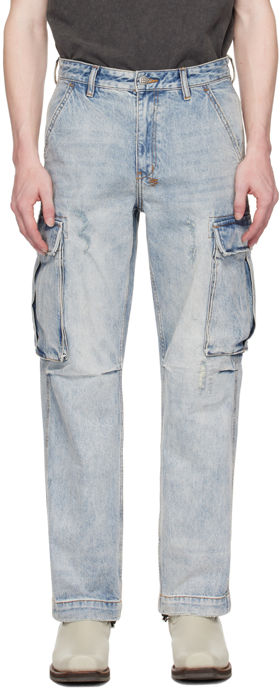 Ksubi: Blue Riot Cargo Jeans | SSENSE UK