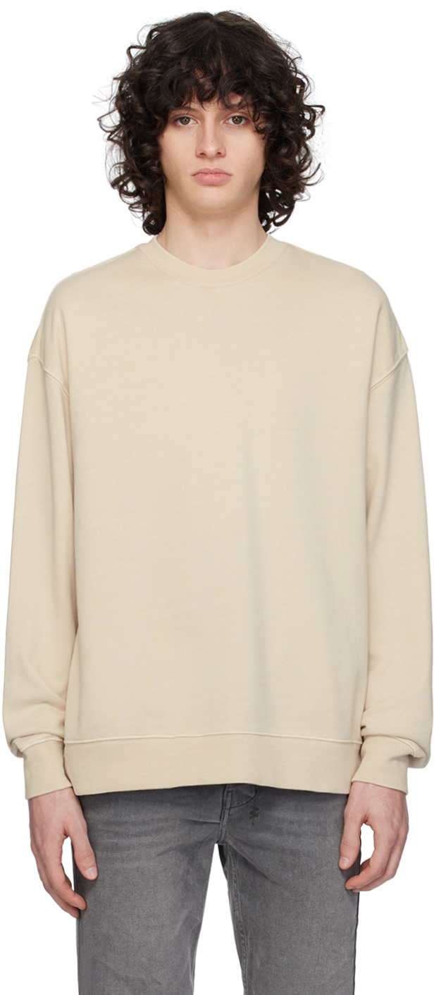 Pull molletonné surdimensionné beige à logos 4x4 Ksubi en solde