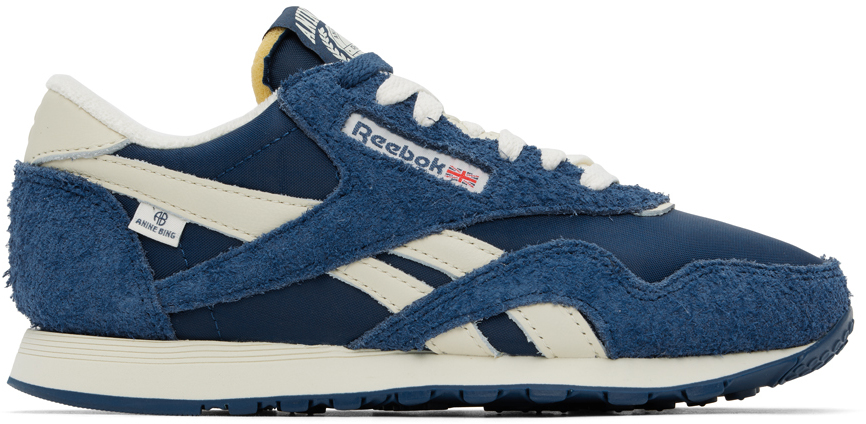 Reebok Footwear Men Reebok x ANINE BING Classic Nylon Shoes HERITAGENAVY CLASSICWHT CHALK