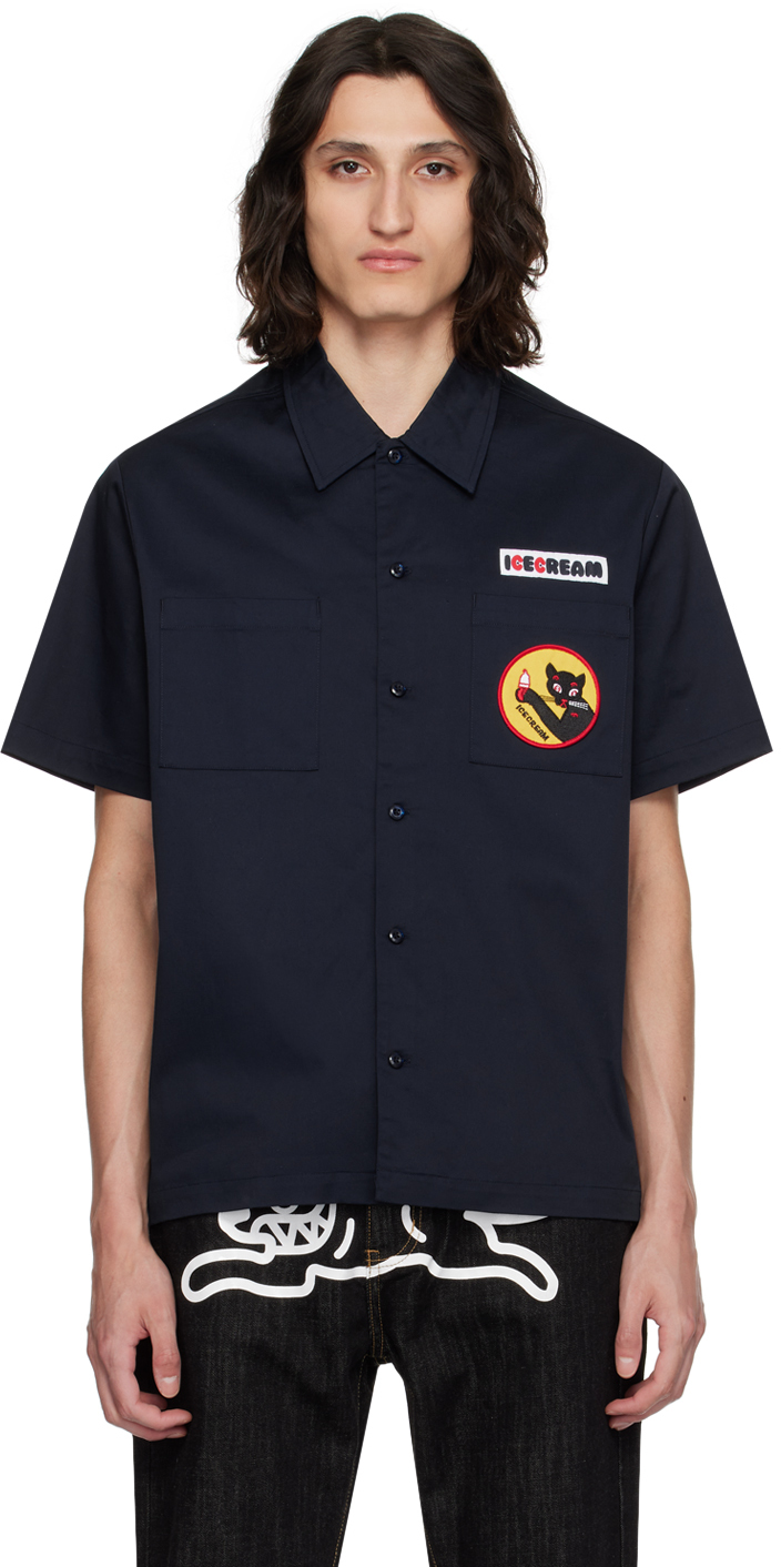 Navy Waitress Shirt by ICECREAM on Sale