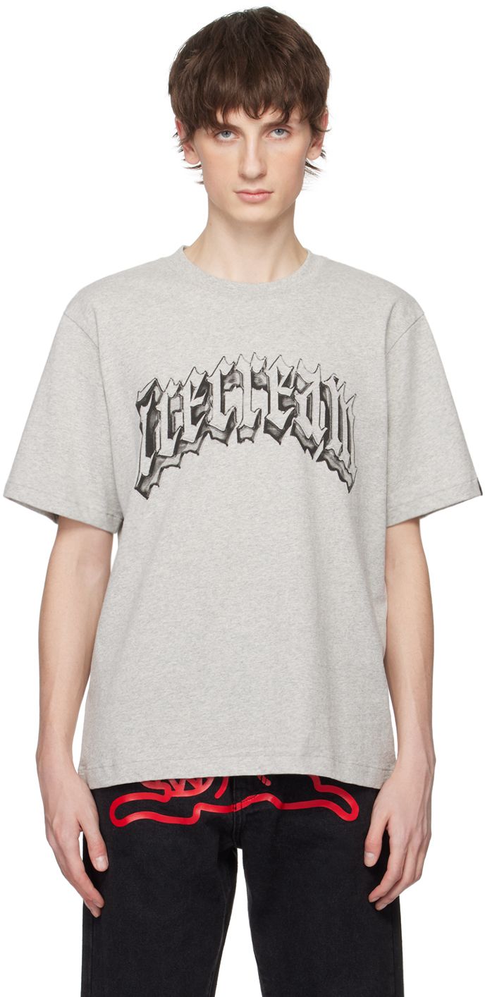 Gray Gothic College T-Shirt by ICECREAM on Sale