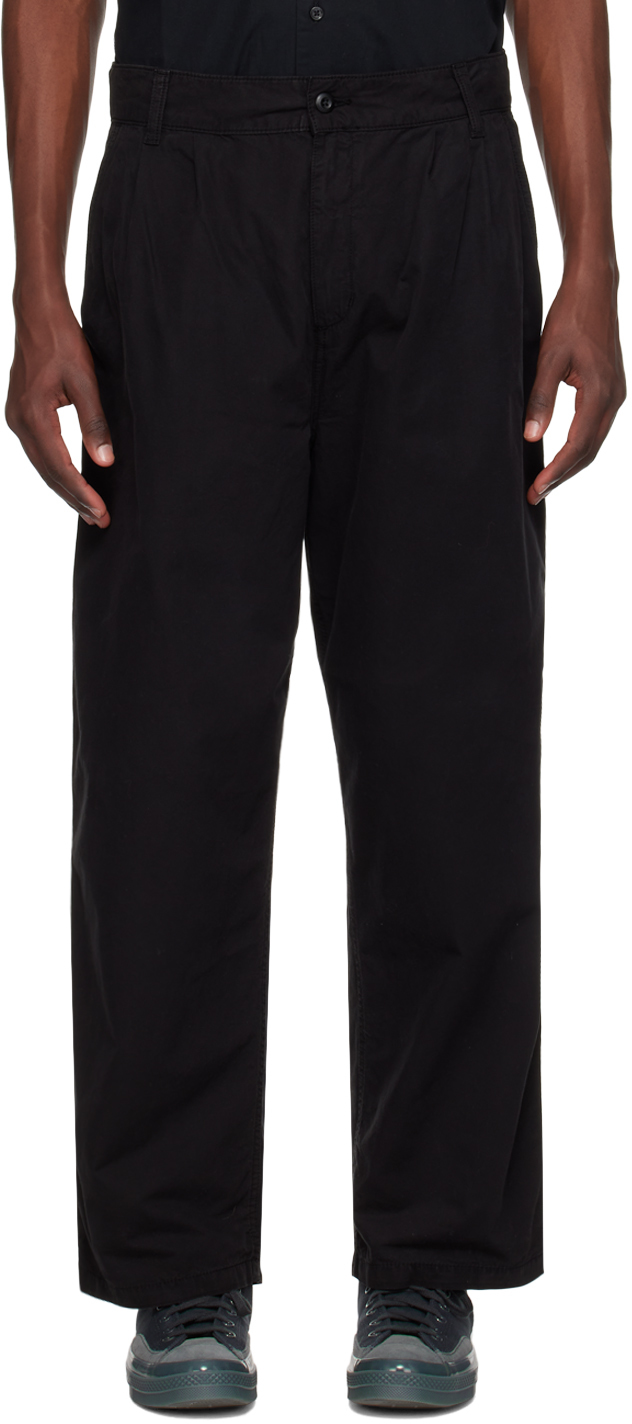 Carhartt Work In Progress: Black Colston Trousers | SSENSE Canada
