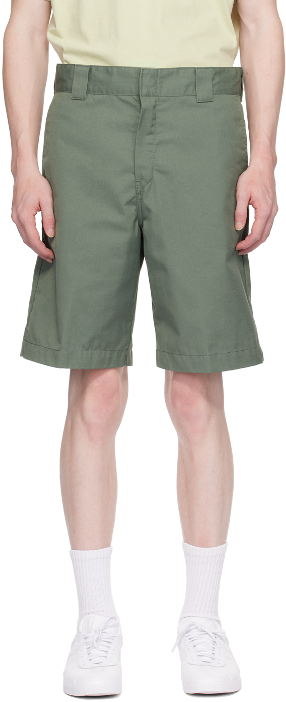 Green Craft Shorts by Carhartt Work In Progress on Sale