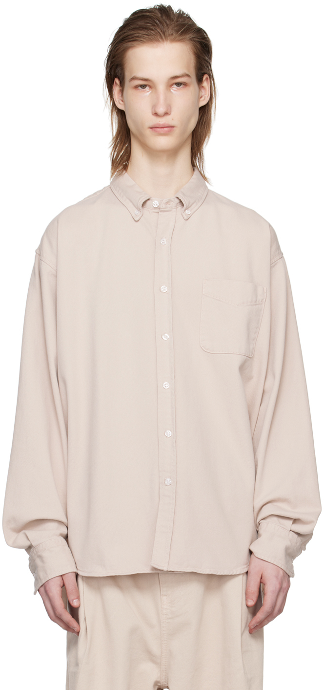 The Frankie Shop: Beige Sinclair Shirt | SSENSE UK