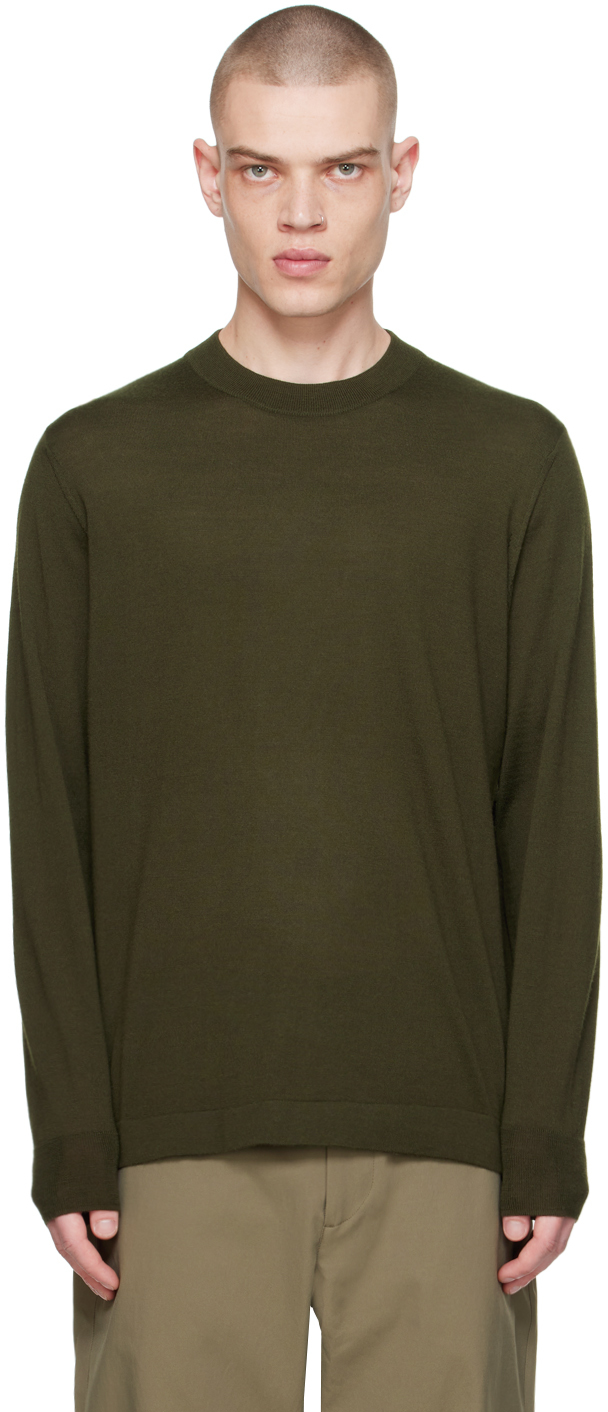 Khaki Teis Sweater by NORSE PROJECTS on Sale