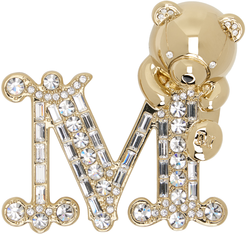 Max Mara: Gold Teddy Brooch | SSENSE