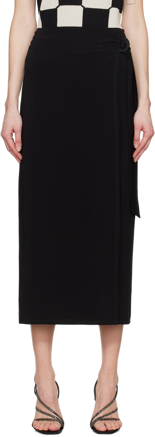 Max Mara: Jupe midi Beato noire | SSENSE France