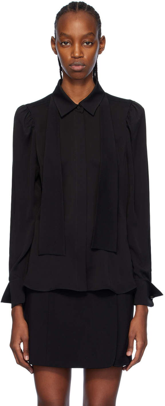 Chemise Paraggi noire Max Mara en solde