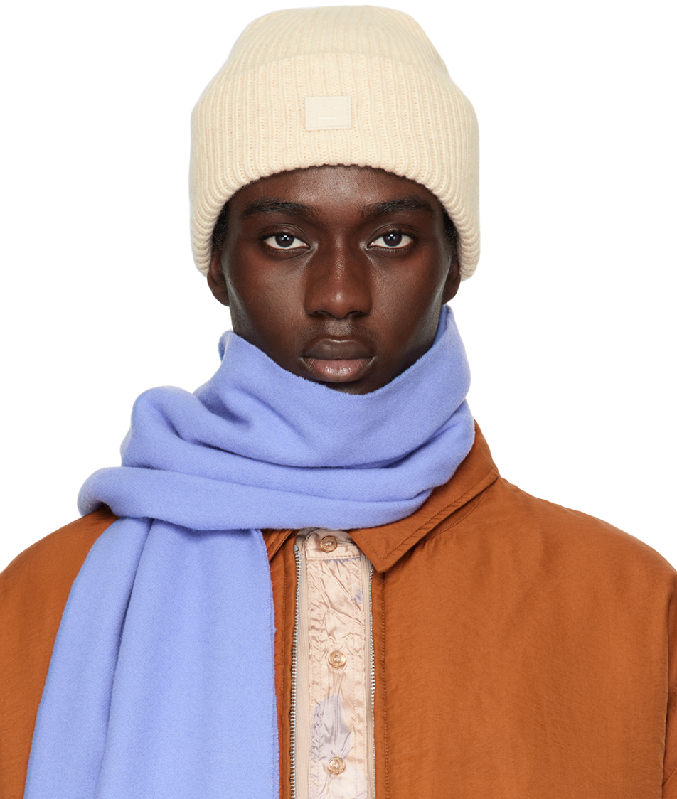 Off-White Small Logo Beanie by Acne Studios on Sale