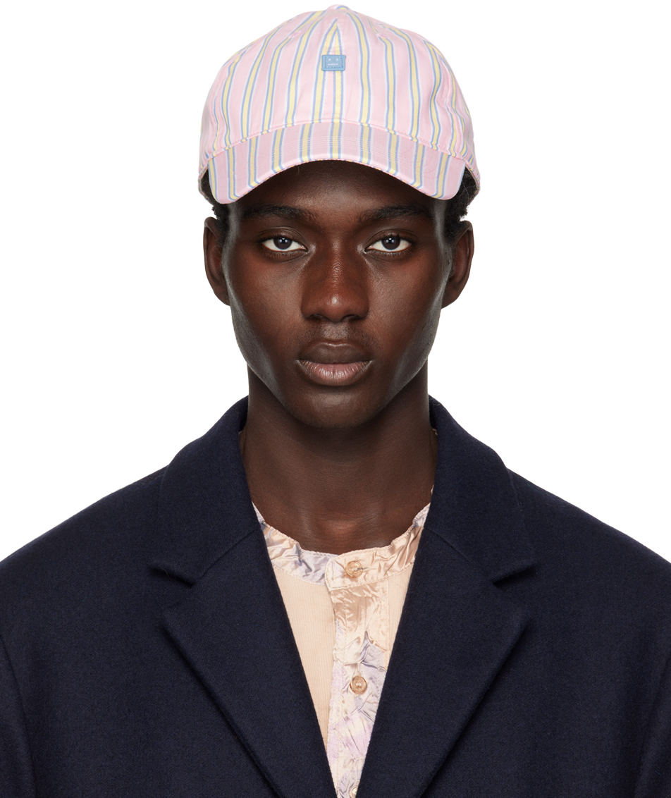 Acne Studios: Pink Micro Patch Cap | SSENSE UK