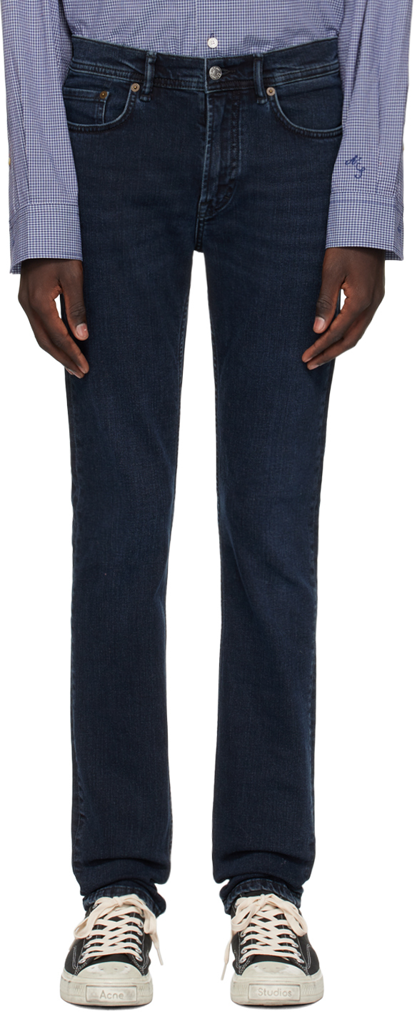 Acne Studios: Jean skinny indigo | SSENSE France